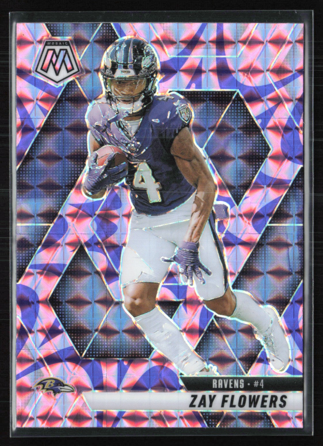 2025 Panini Mosaic 126 Zay Flowers Purple Reactive – Dollar Box